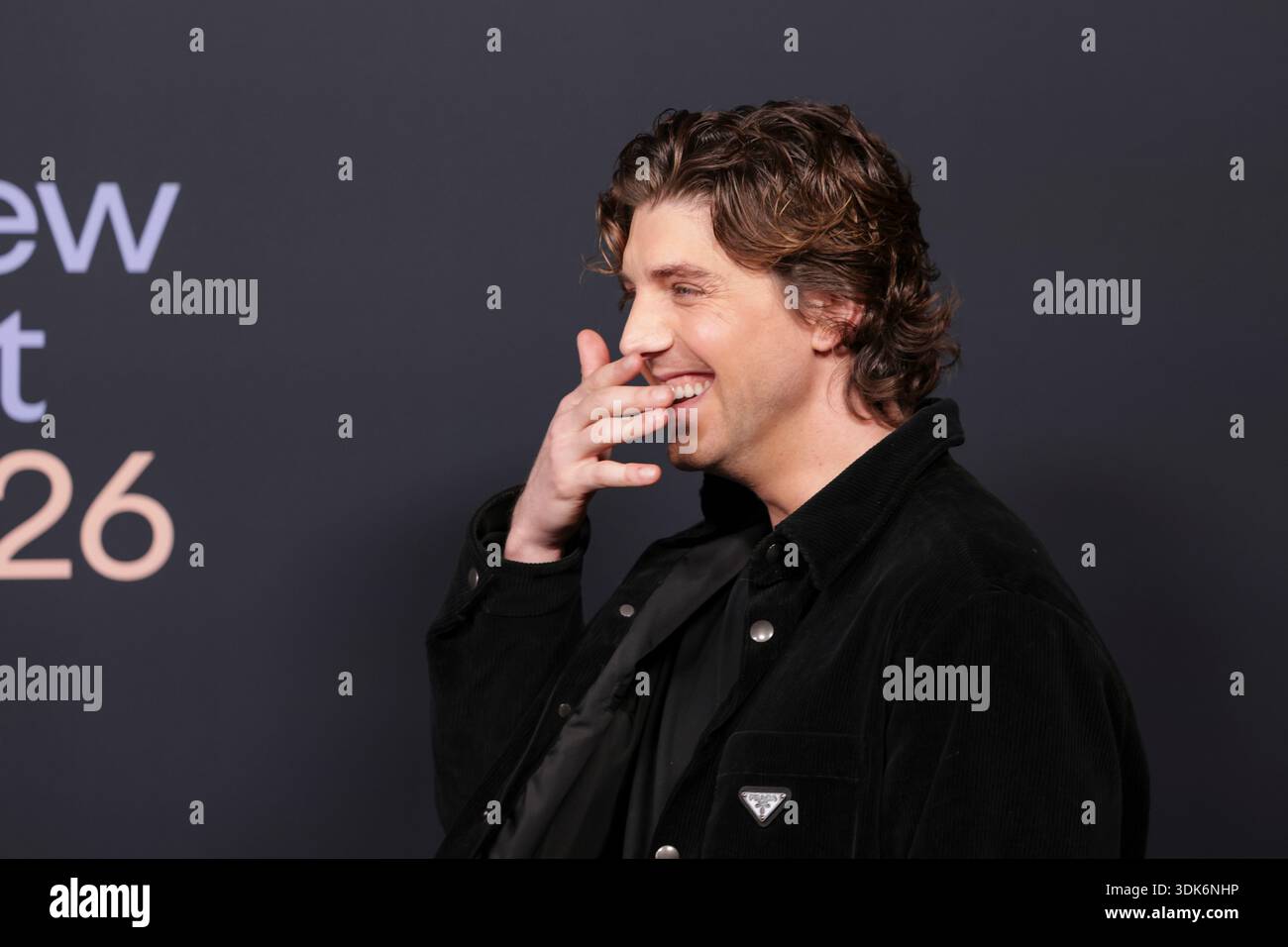 Lukas Gage arrives at the Spotify Best New Artist Party on Thursday ...