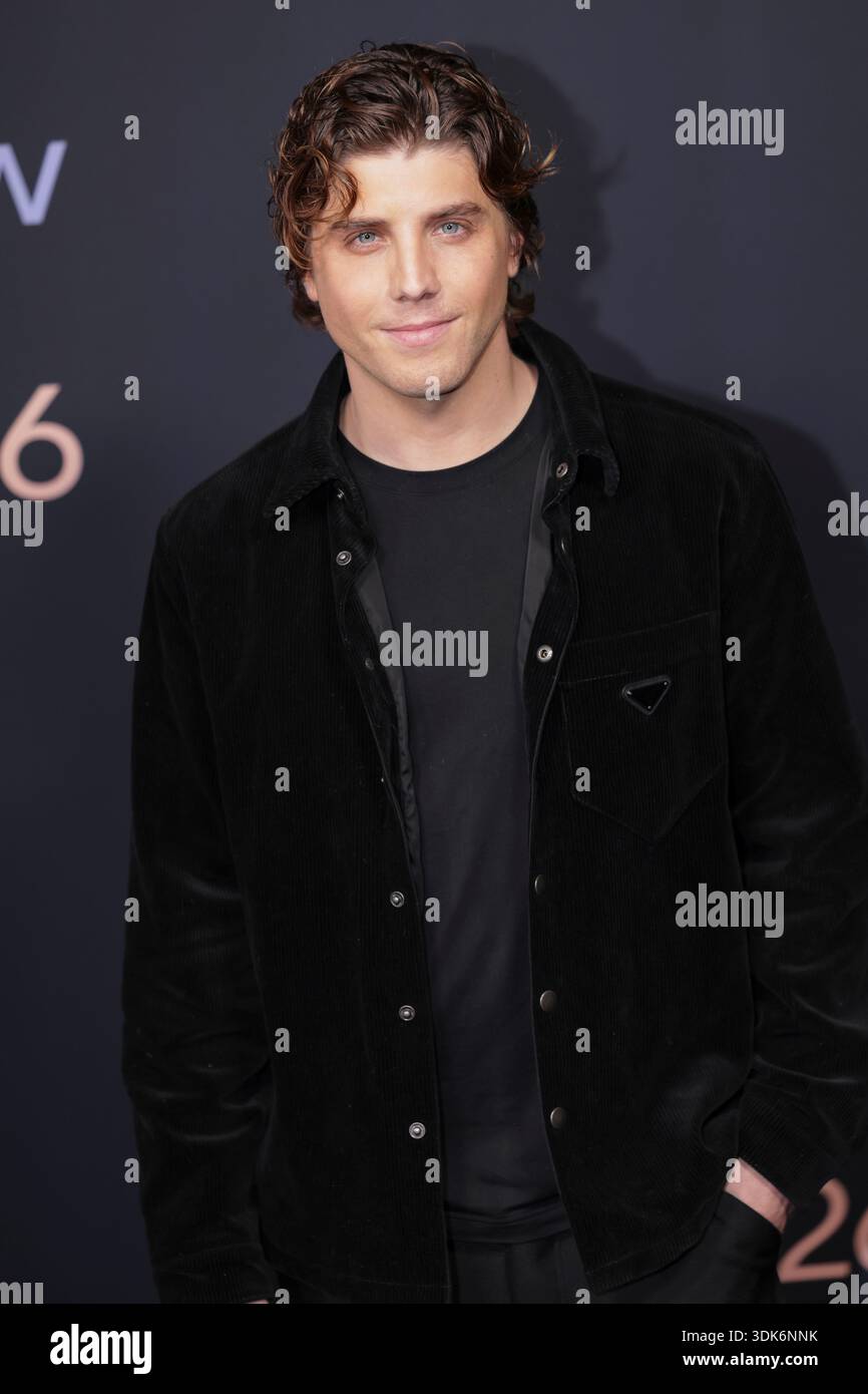 Lukas Gage arrives at the Spotify Best New Artist Party on Thursday ...