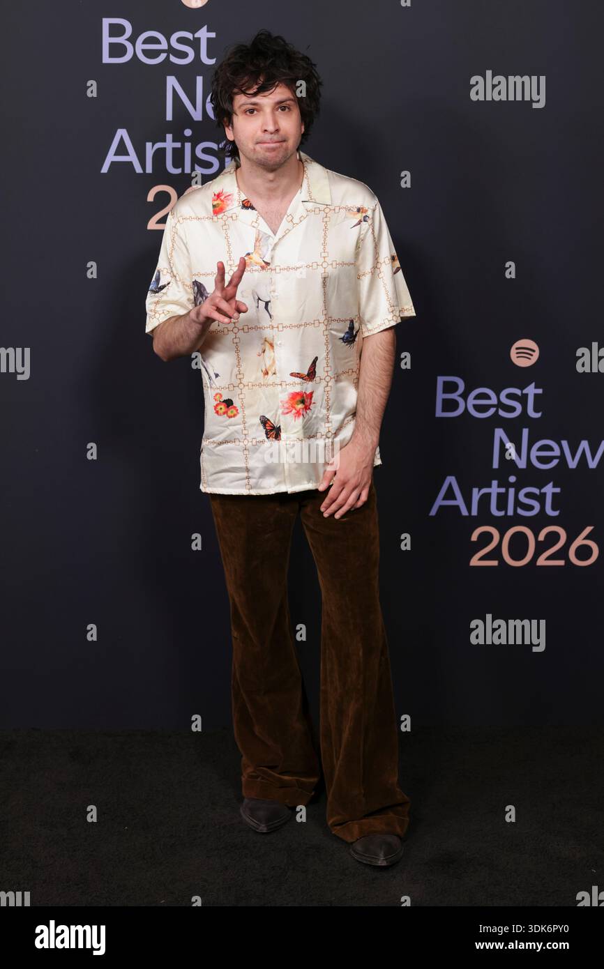 Adam Sevani arrives at the Spotify Best New Artist Party on Thursday ...