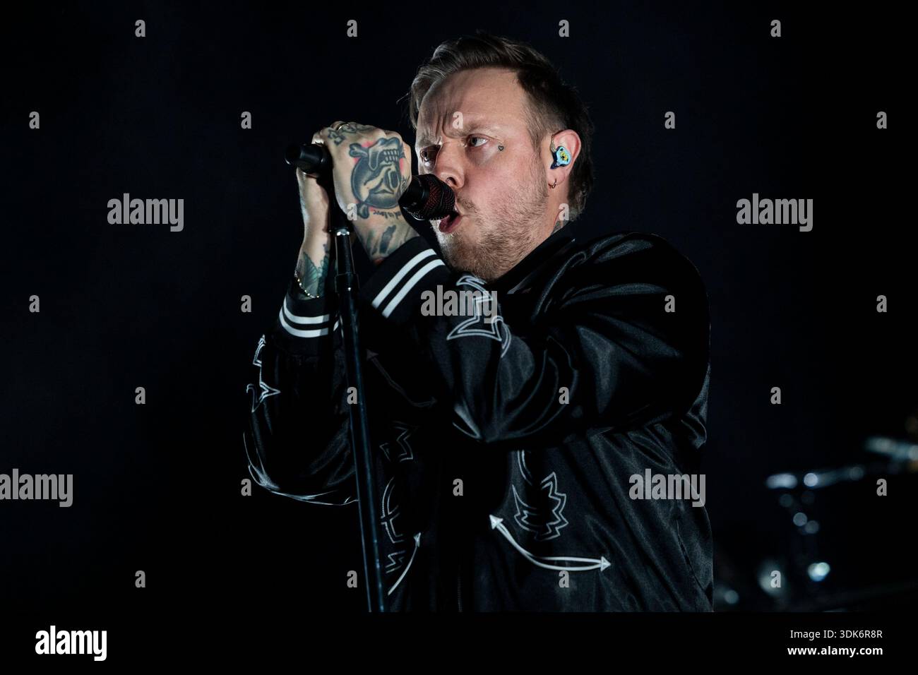 Sam Carter from the English metalcore band Architects performs live at ...