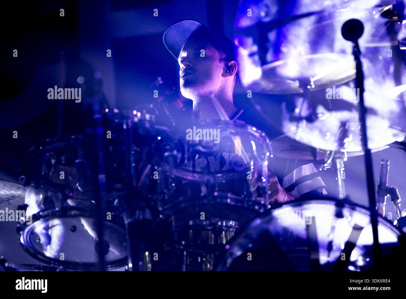 Dan Searle from the English metalcore band Architects performs live at ...
