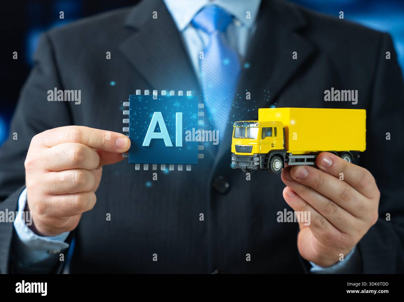 Implementing AI in freight transportation and delivery. Computer ...