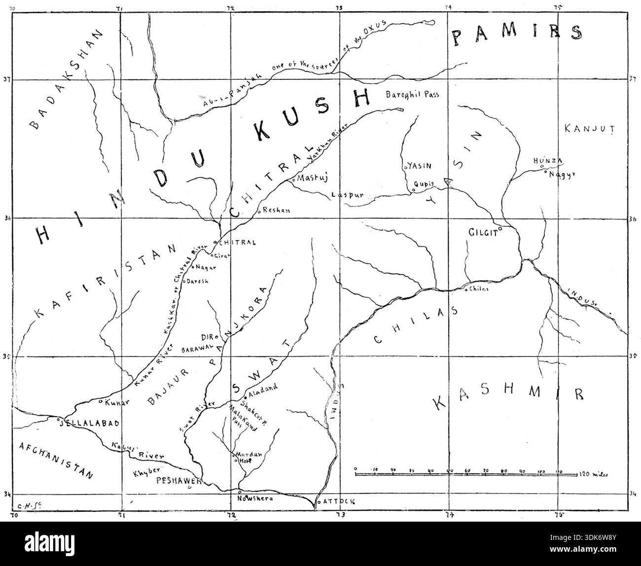 Swat pakistan map Black and White Stock Photos & Images - Alamy