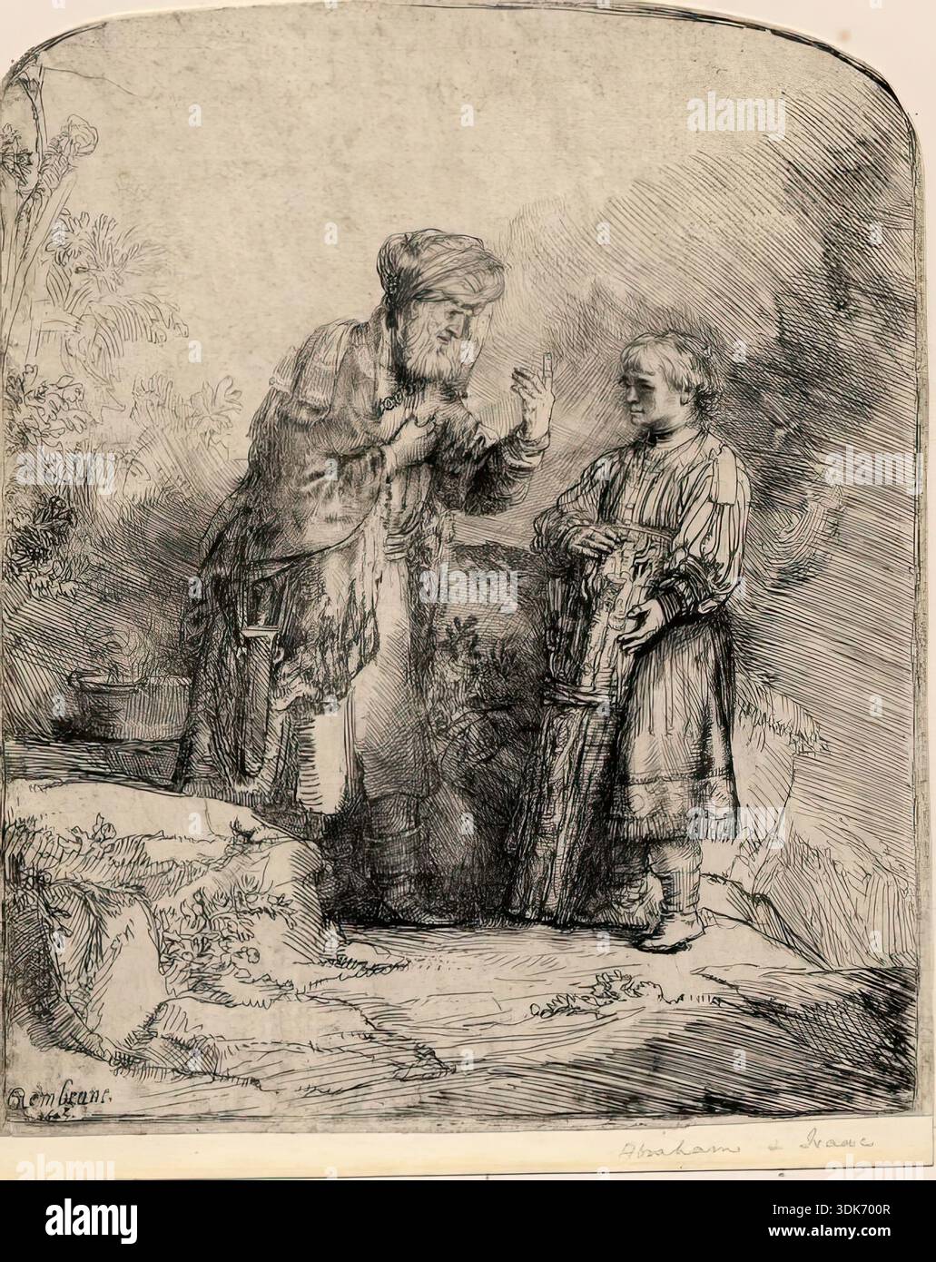 Abraham and Isaac, 1645. Illustrates the most emotionally charged ...