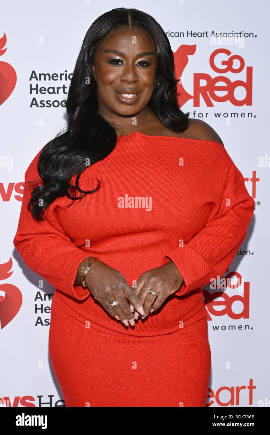Uzo Aduba attends the American Heart Association's Red Dress Collection ...