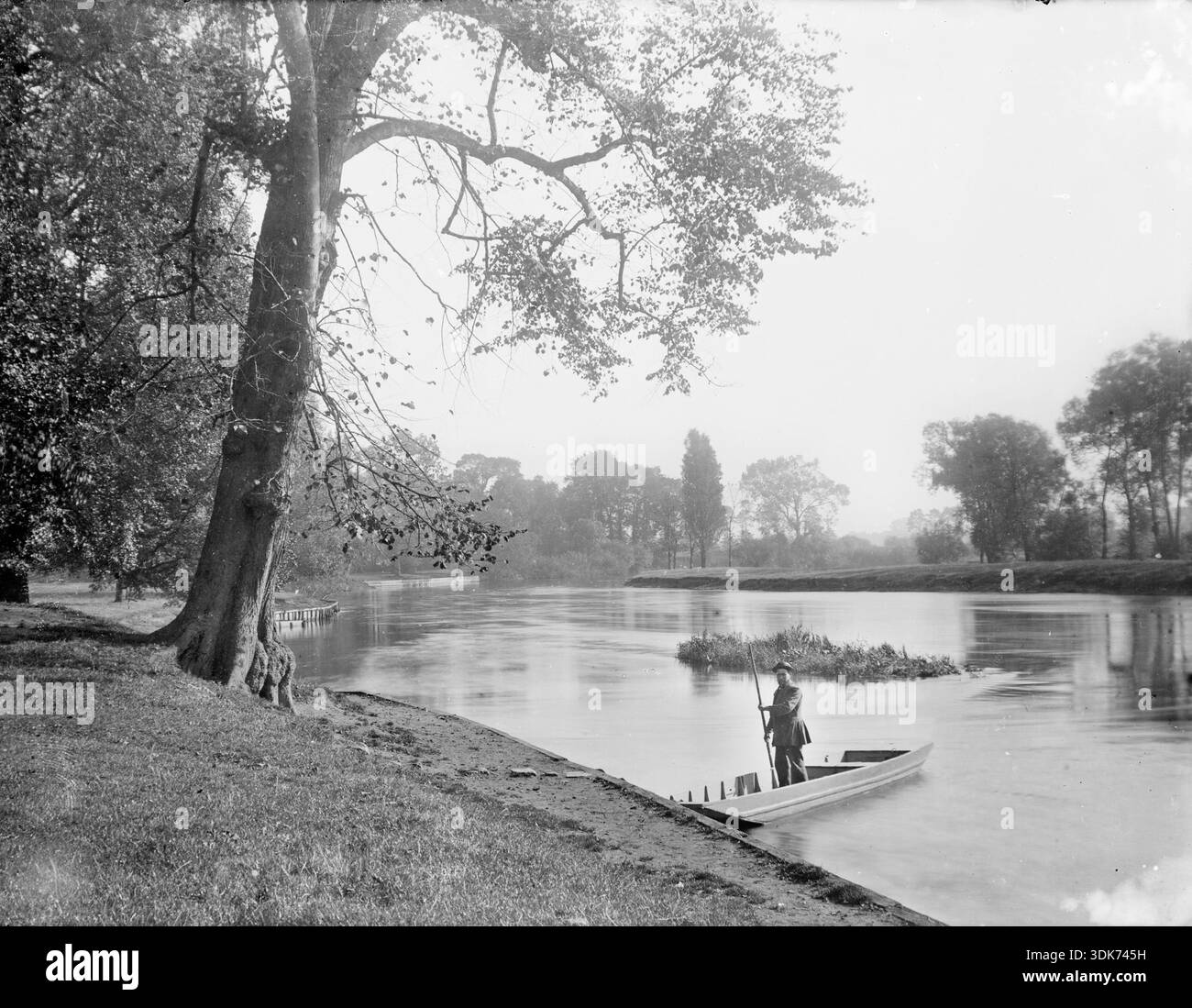 Waterman and their boats Black and White Stock Photos & Images - Alamy