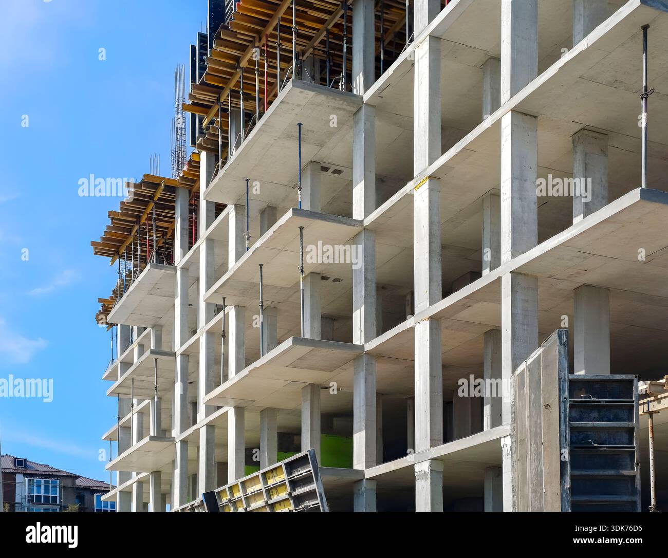 Unfinished structure reveals framework hi-res stock photography and ...