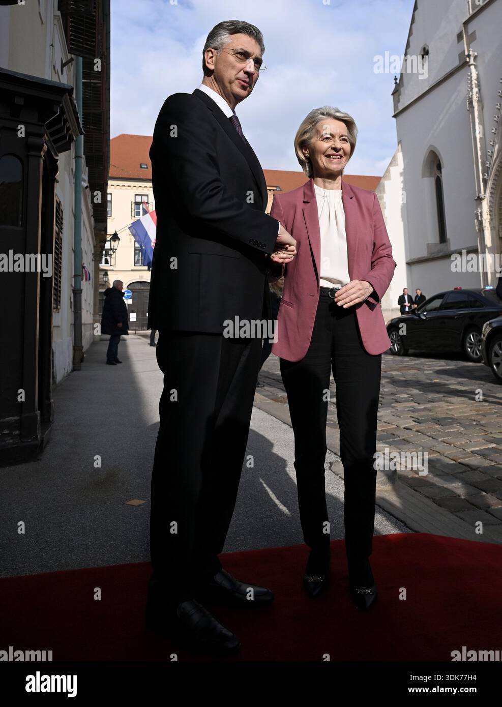Prime Minister of Croatia Andrej Plenkovic and President of the ...