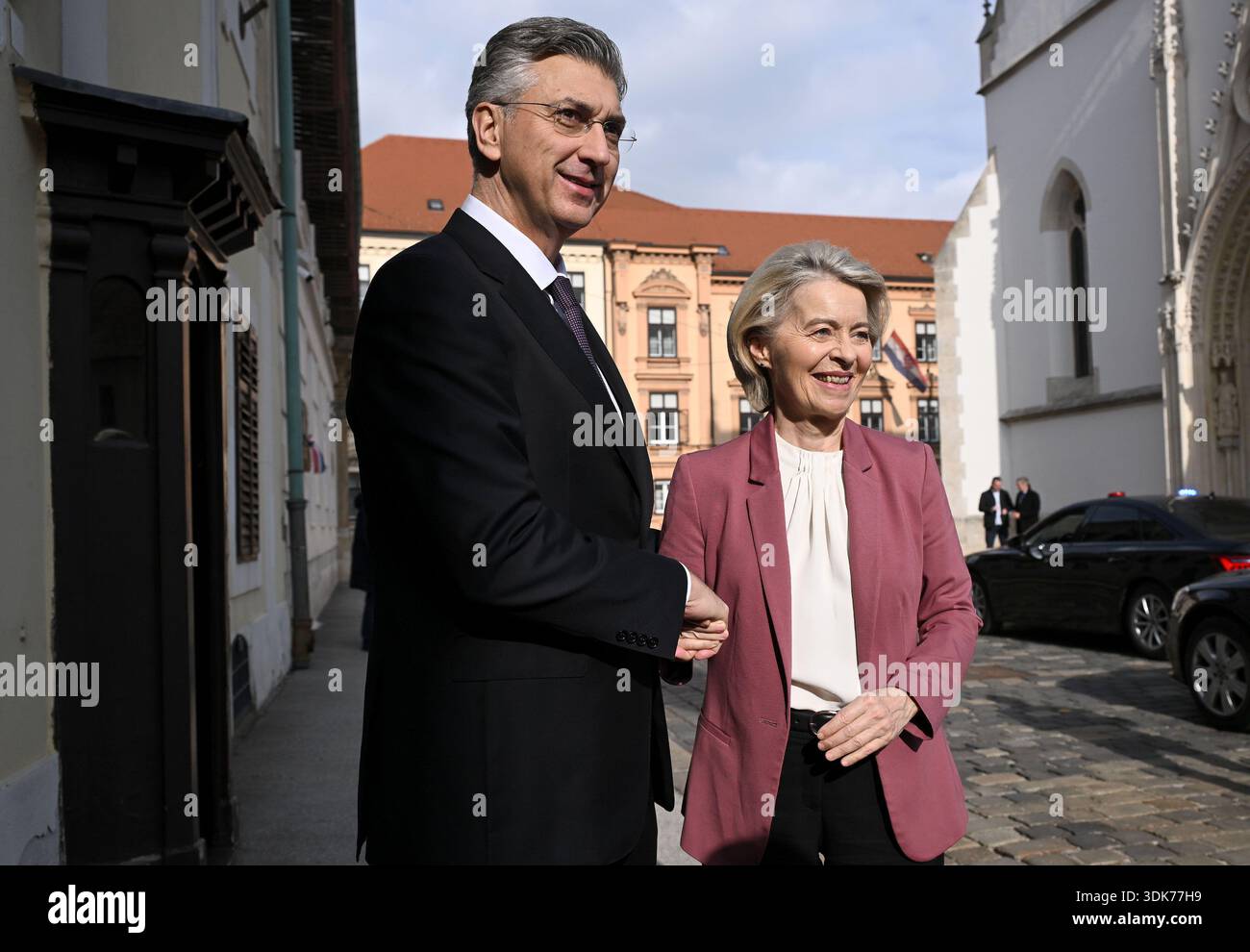 Prime Minister of Croatia Andrej Plenkovic and President of the ...