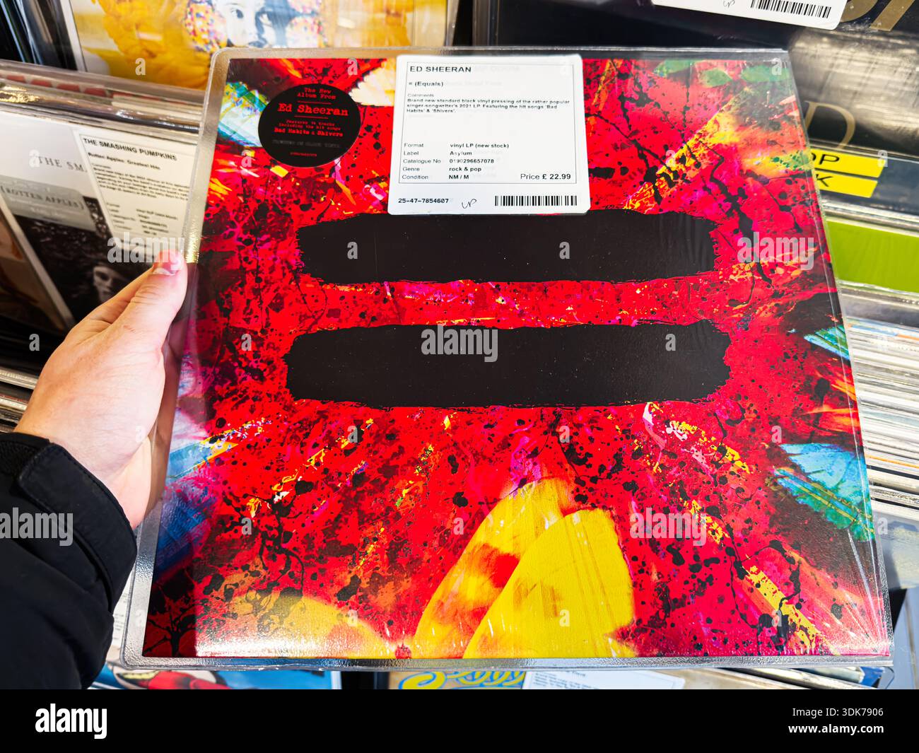 Manchester, UK - January 21, 2026: Ed Sheeran Equals vinyl album cover ...