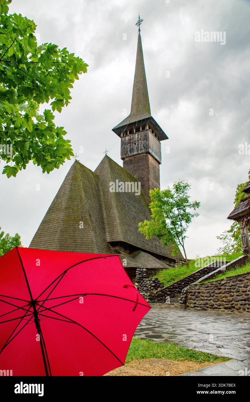 Barsana Monastery, located in the Iza Valley in Maramures County, is ...