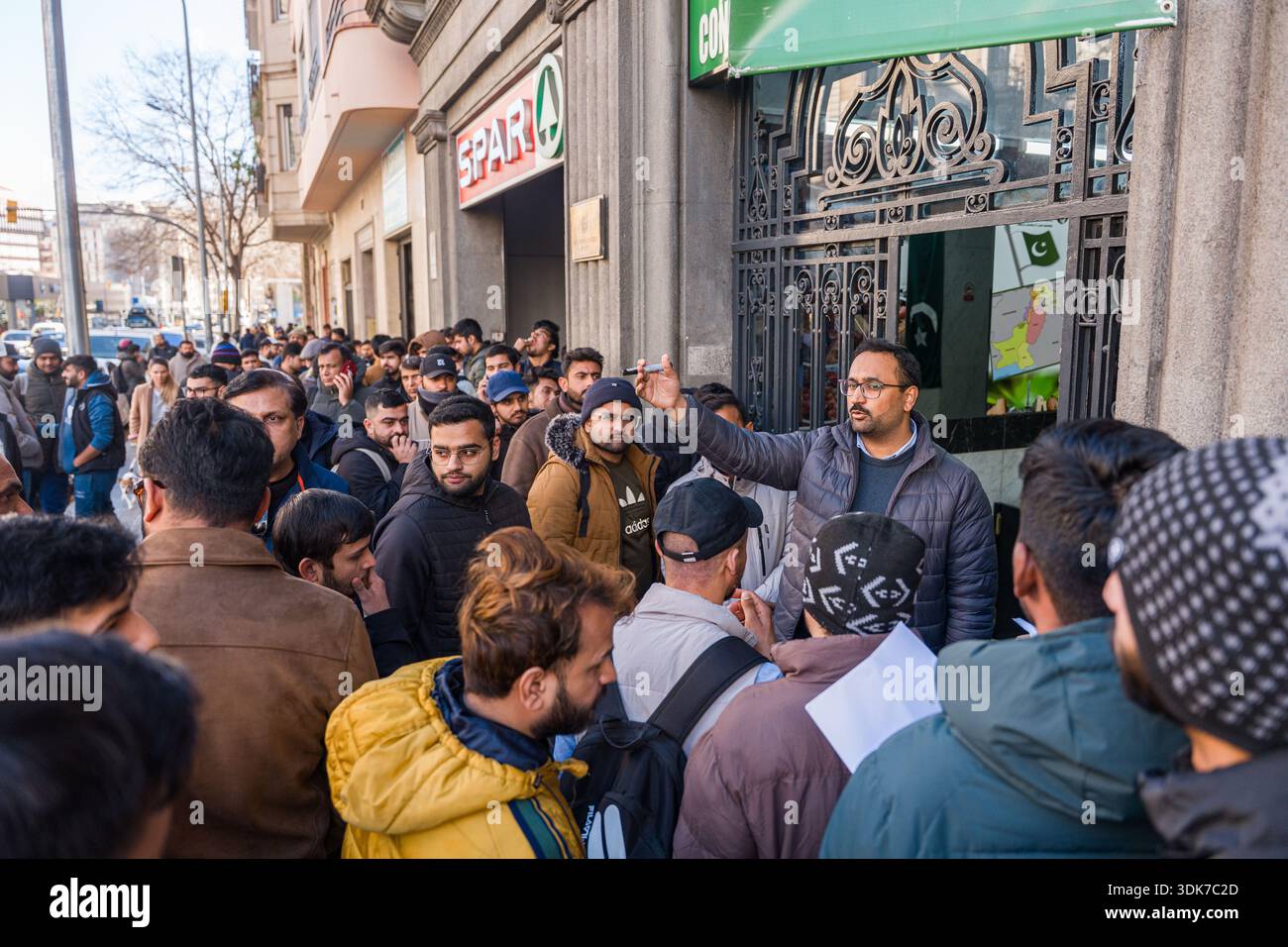 January 30, 2026, Barcelona, Barcelona, Spain: Hundreds of Pakistanis ...