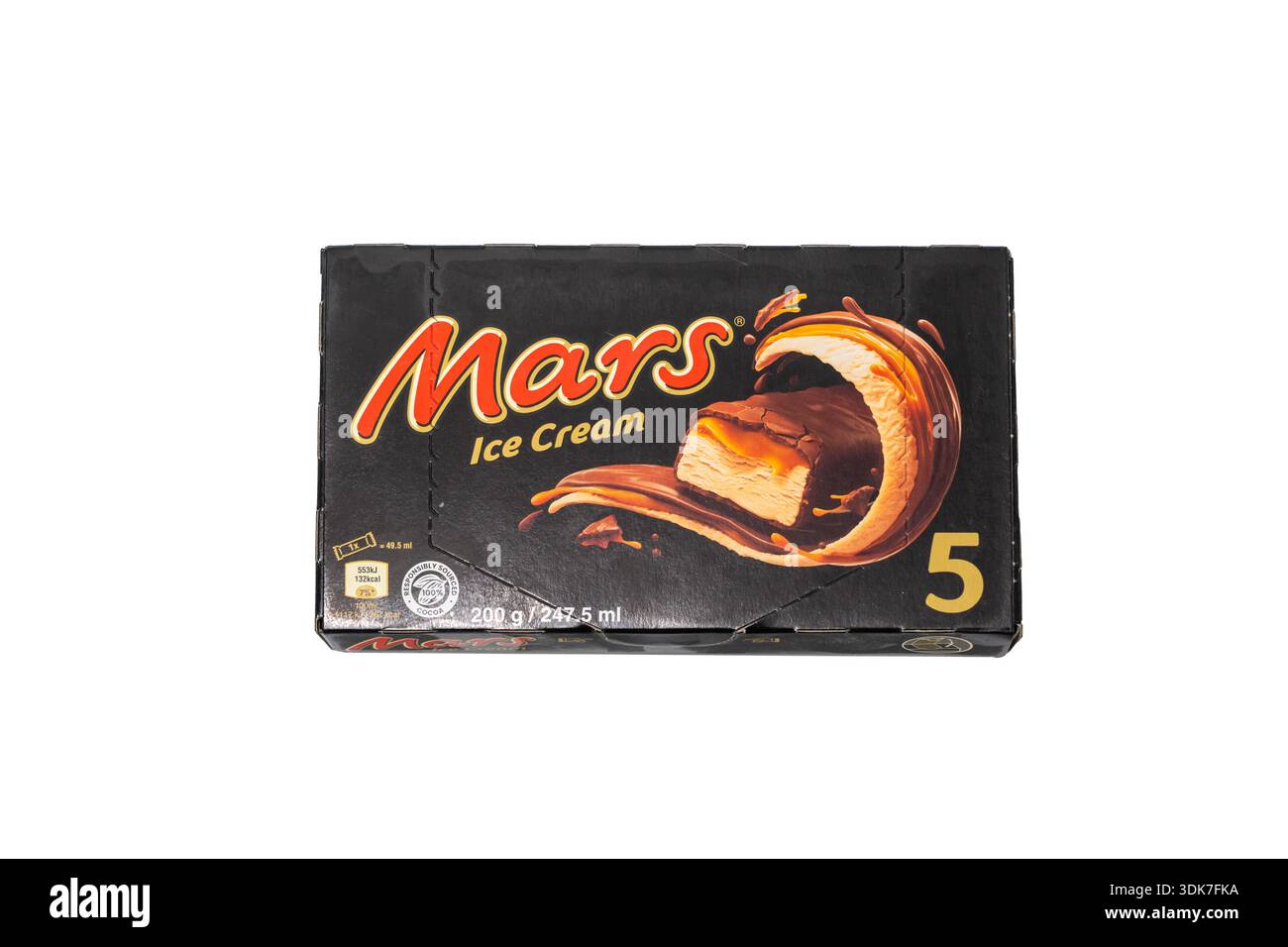 Germany Berlin January 30, 2026. Front view of Mars Ice Cream multipack ...