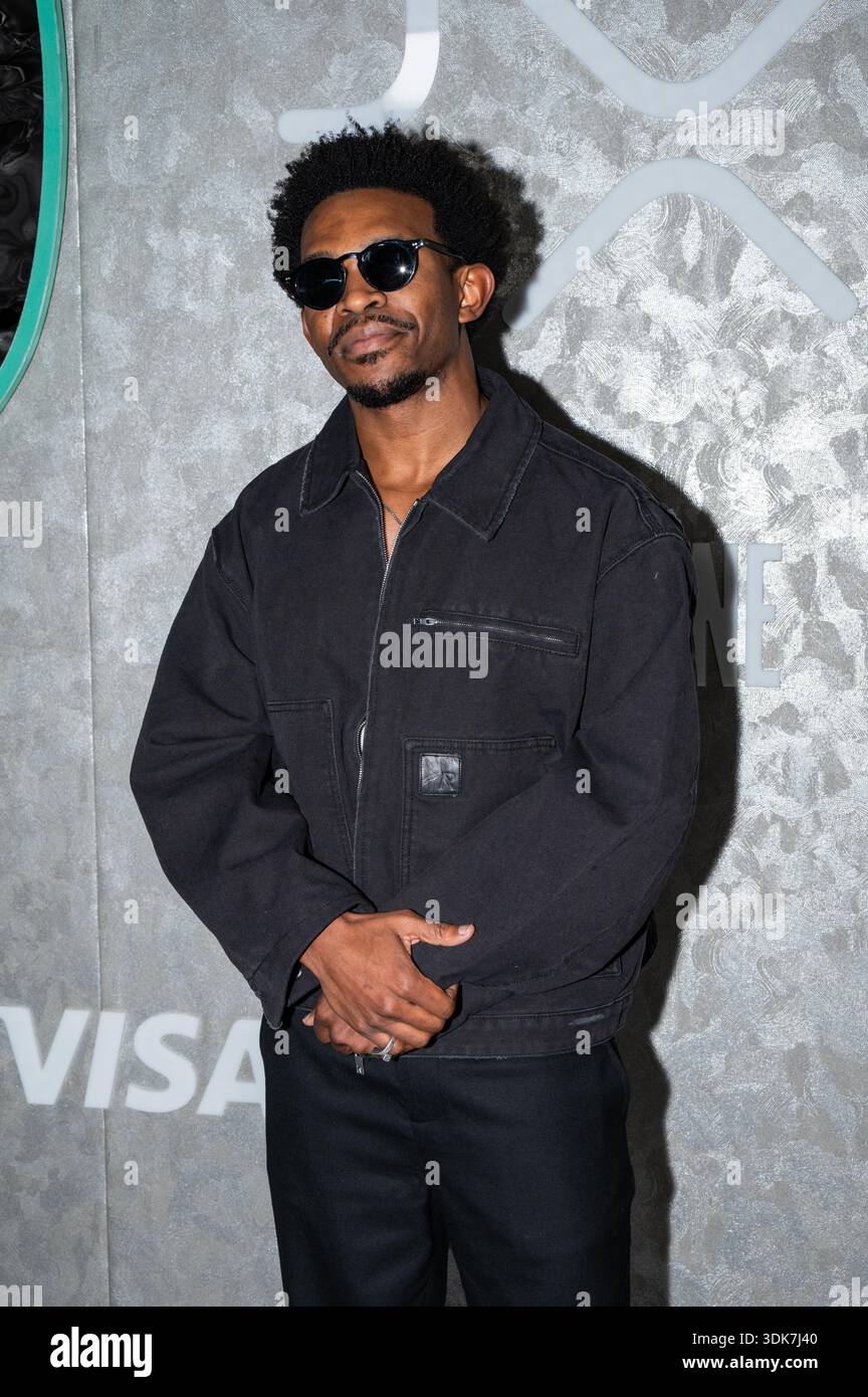 Camrus Johnson, attends the Warner Music Group Grammy Awards Party in ...