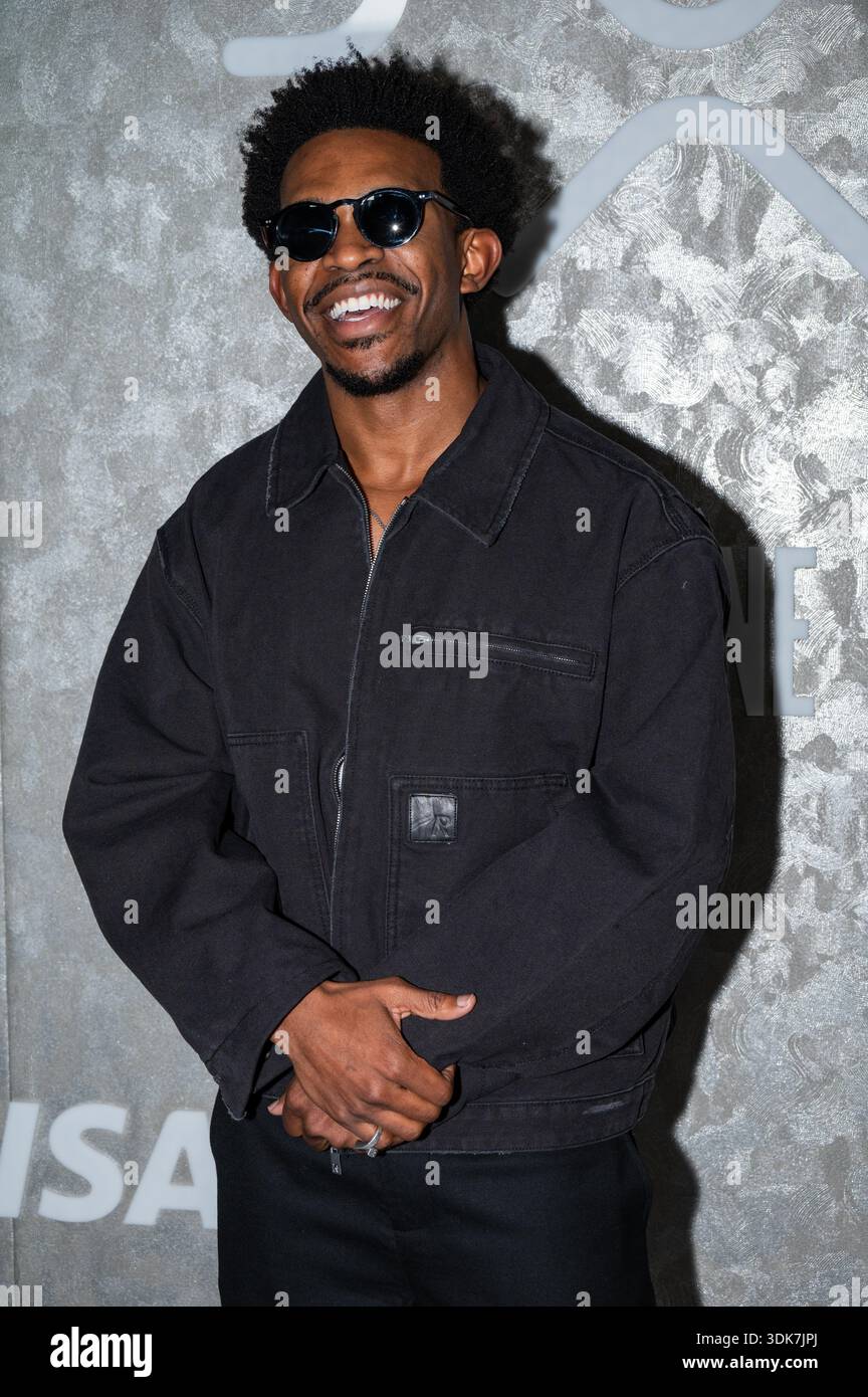 Camrus Johnson, attends the Warner Music Group Grammy Awards Party in ...