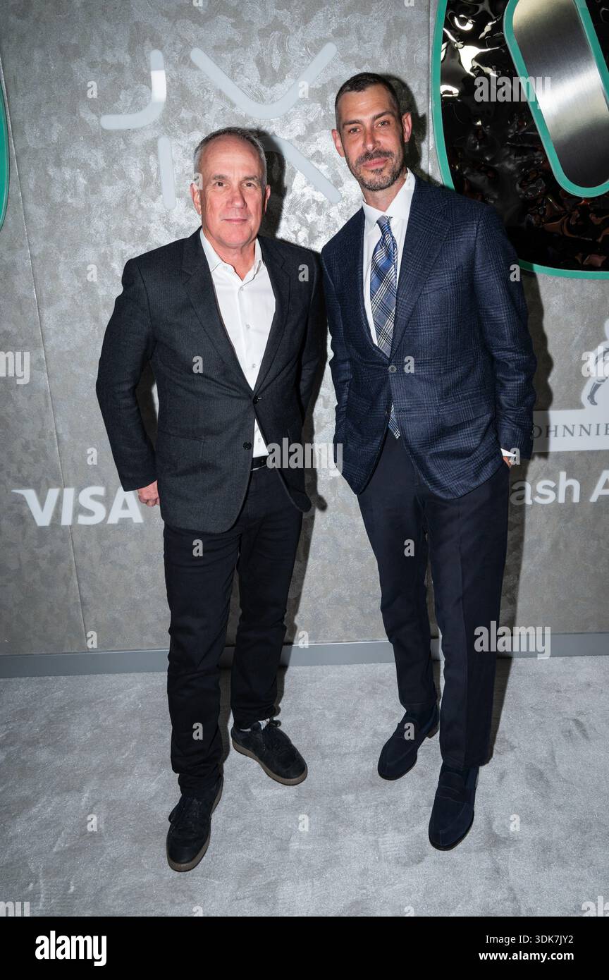 Tom Corson, Aaron Bay-Shuck, attends the Warner Music Group Grammy ...