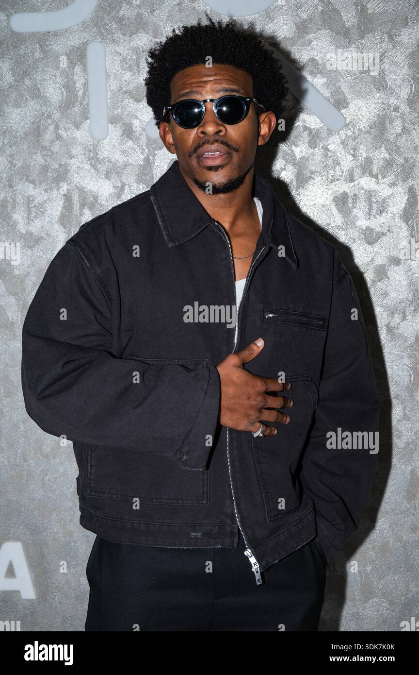 Camrus Johnson, attends the Warner Music Group Grammy Awards Party in ...