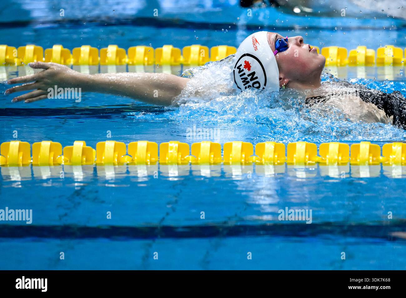 Leah Tigert of Canada, team Swim Ontario competes in the 100m ...