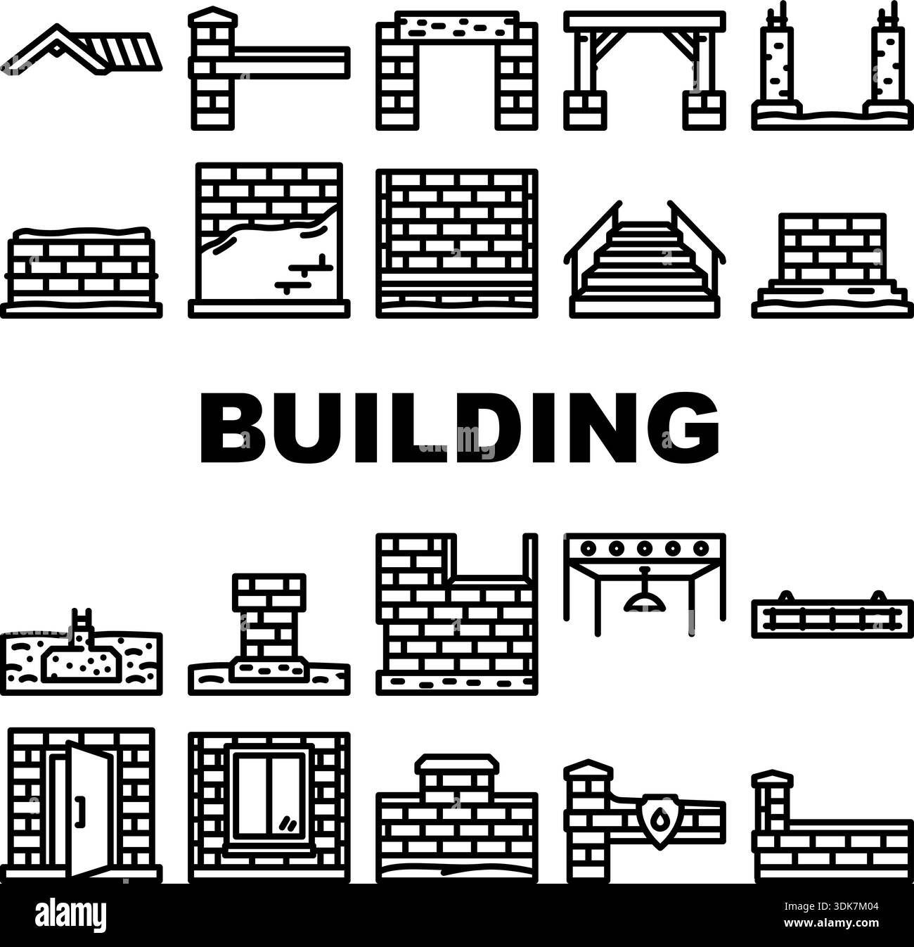 Building foundation elements Stock Vector Images - Alamy