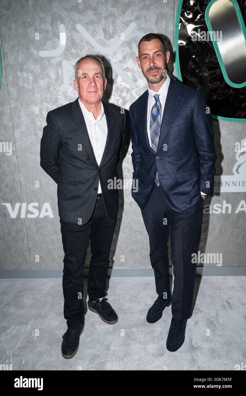 Tom Corson, Aaron Bay-Shuck, attends the Warner Music Group Grammy ...