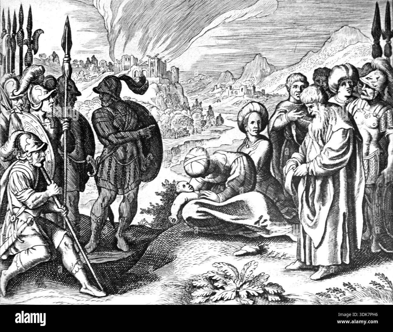 Hannah, Wife of Elkanah and Mother of Samuel, Presents the Baby Samuel ...