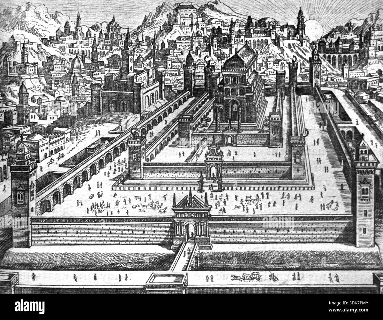 High-Angle View of Solomon's Temple, aka the First Temple, which was a ...