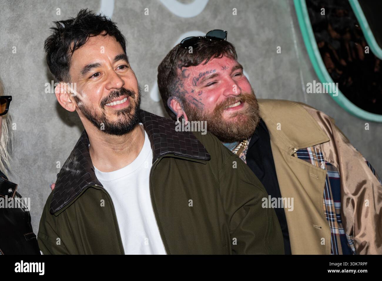 Mike Shinoda, Teddy Swims, attend the Warner Music Group Grammy Awards ...