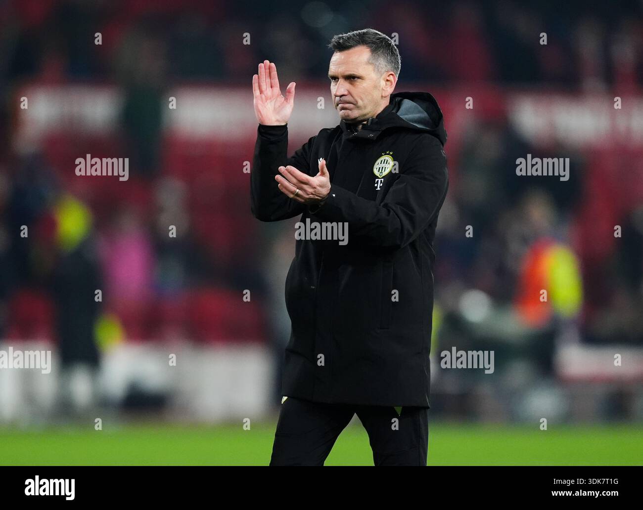 Ferencvaros assistant coach Stephen Glass following the UEFA Europa ...
