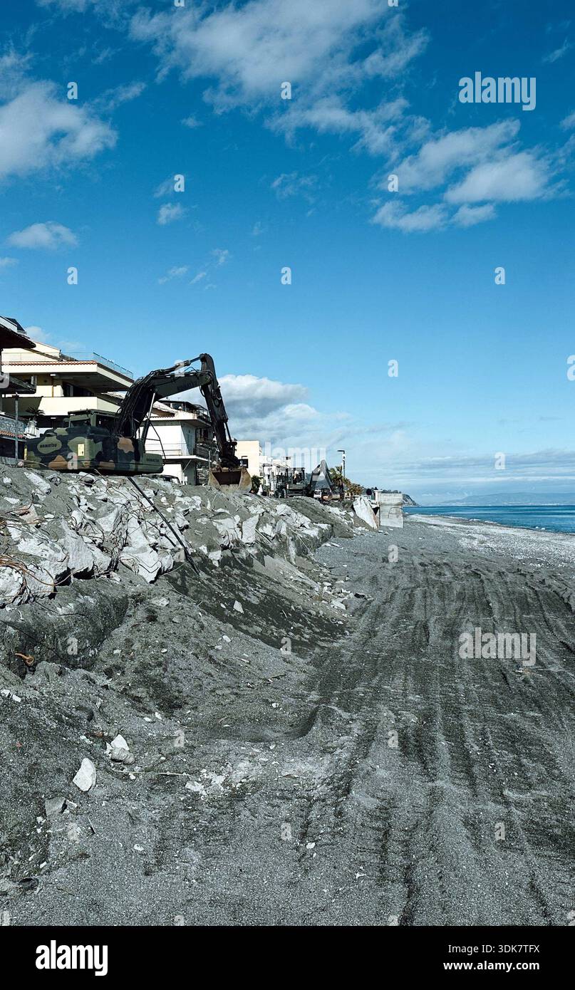 Furci Siculo, severe weather, damage in the area hit by Cyclone Harry ...