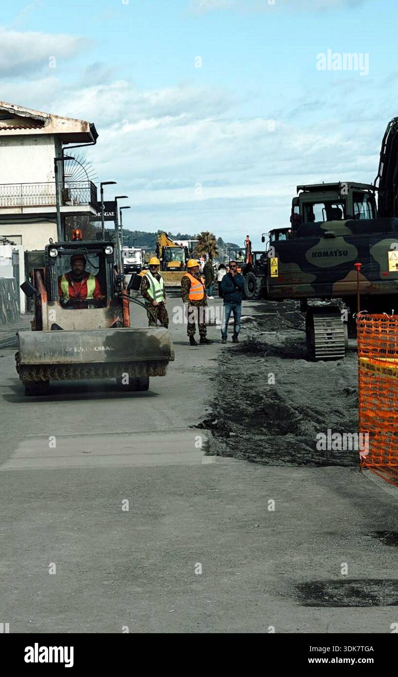 Furci Siculo, severe weather, damage in the area hit by Cyclone Harry ...