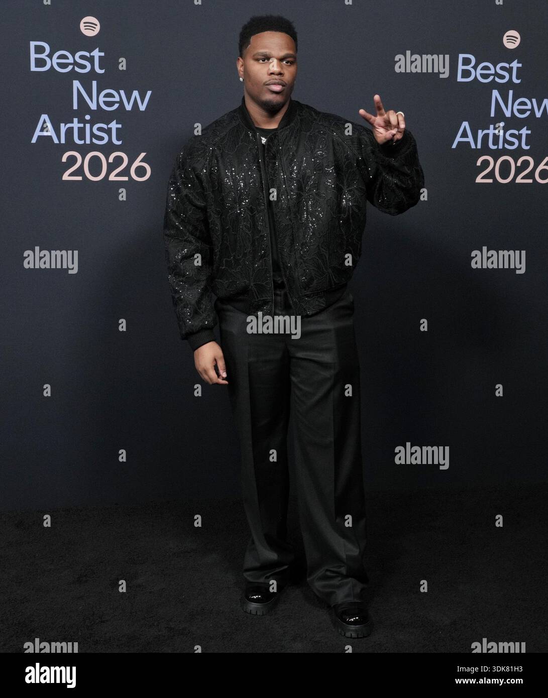 Fridayy at the 2026 Spotify Best New Artist Event held at The Lot at ...
