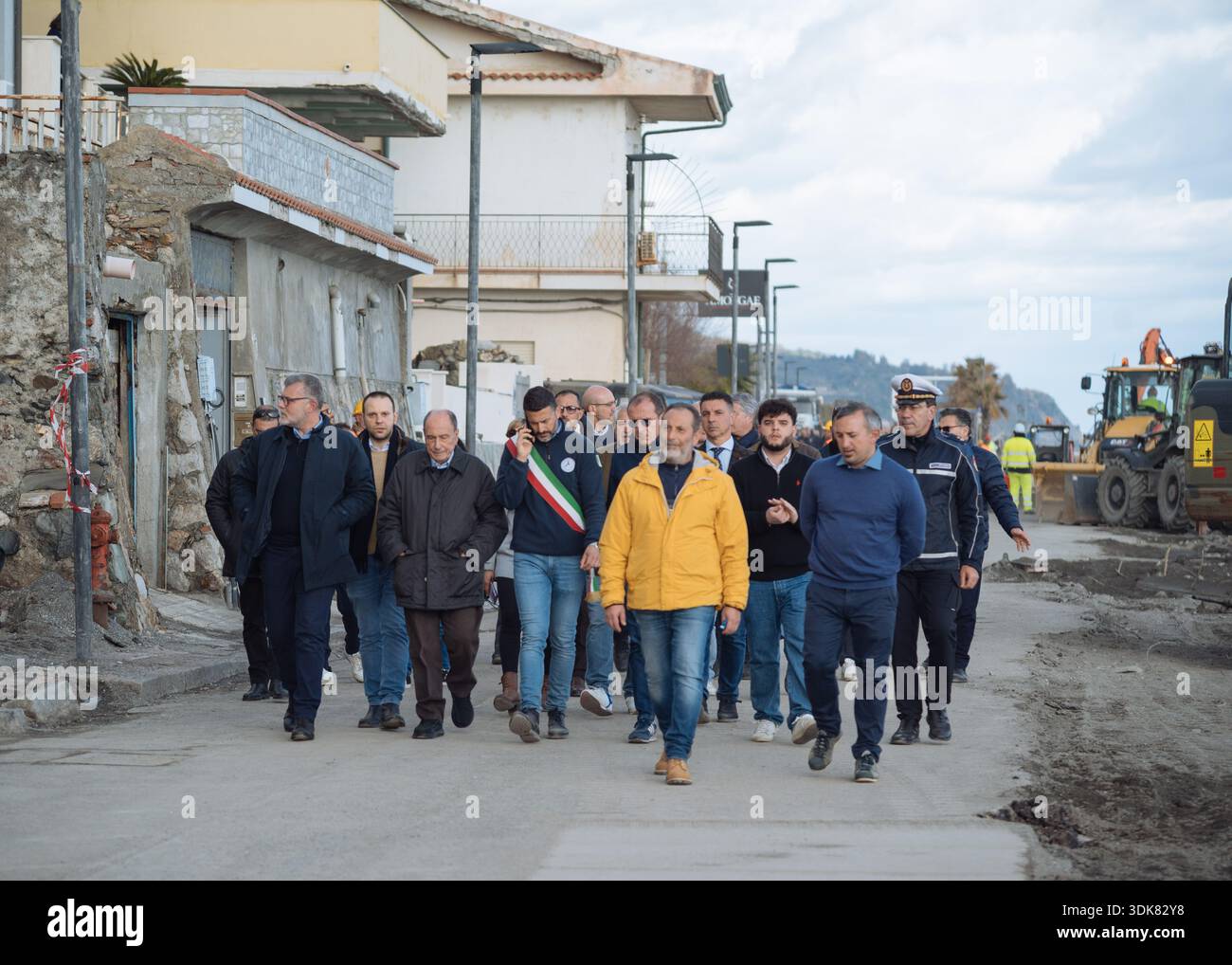 Messina, Furci Siculo, Matteo Salvini and Renato Schifani visit the ...