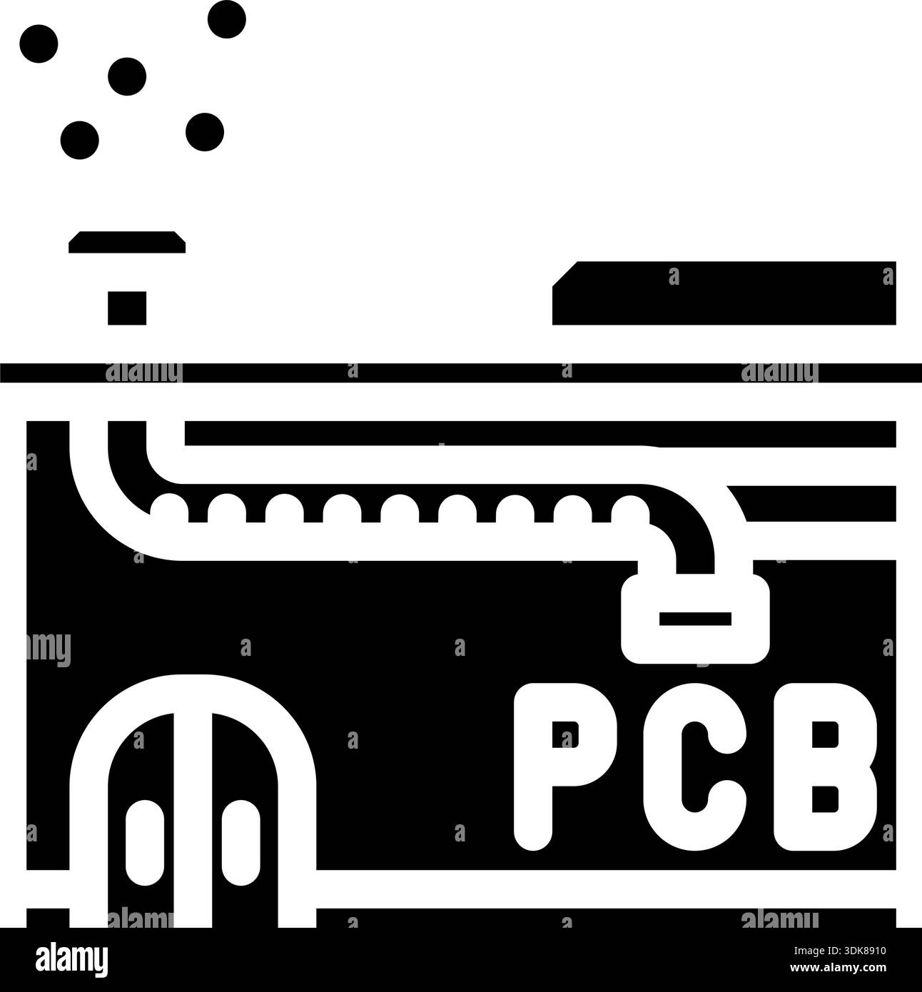 Pcb factory building producing electronic manufacturing assembly Stock ...