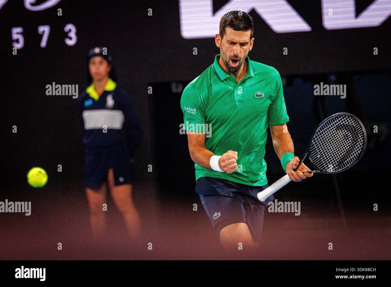 Serbia’s Novak Djokovic during a Men’s Singles Semi Final match against ...