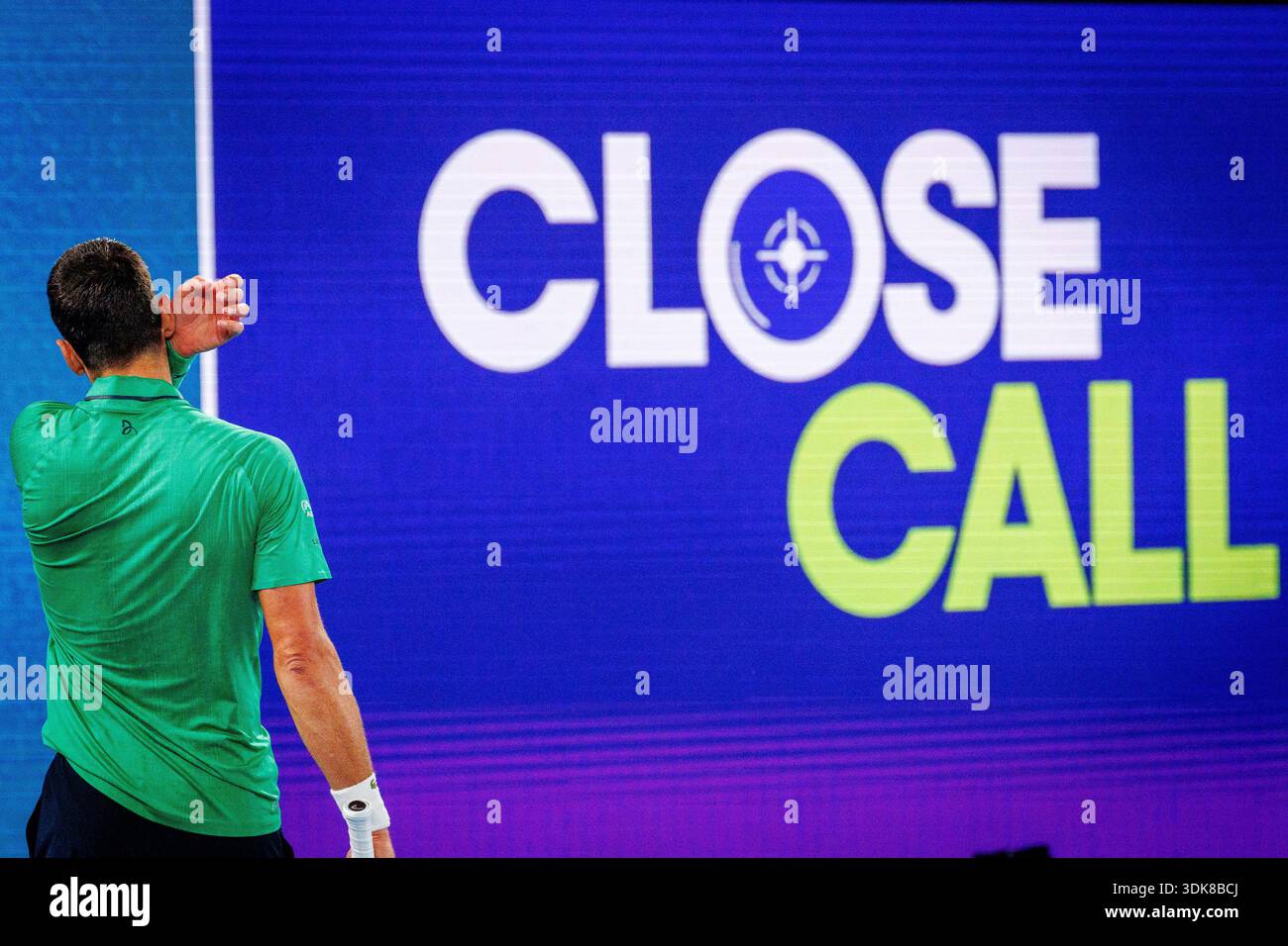 Serbia’s Novak Djokovic during a Men’s Singles Semi Final match against ...