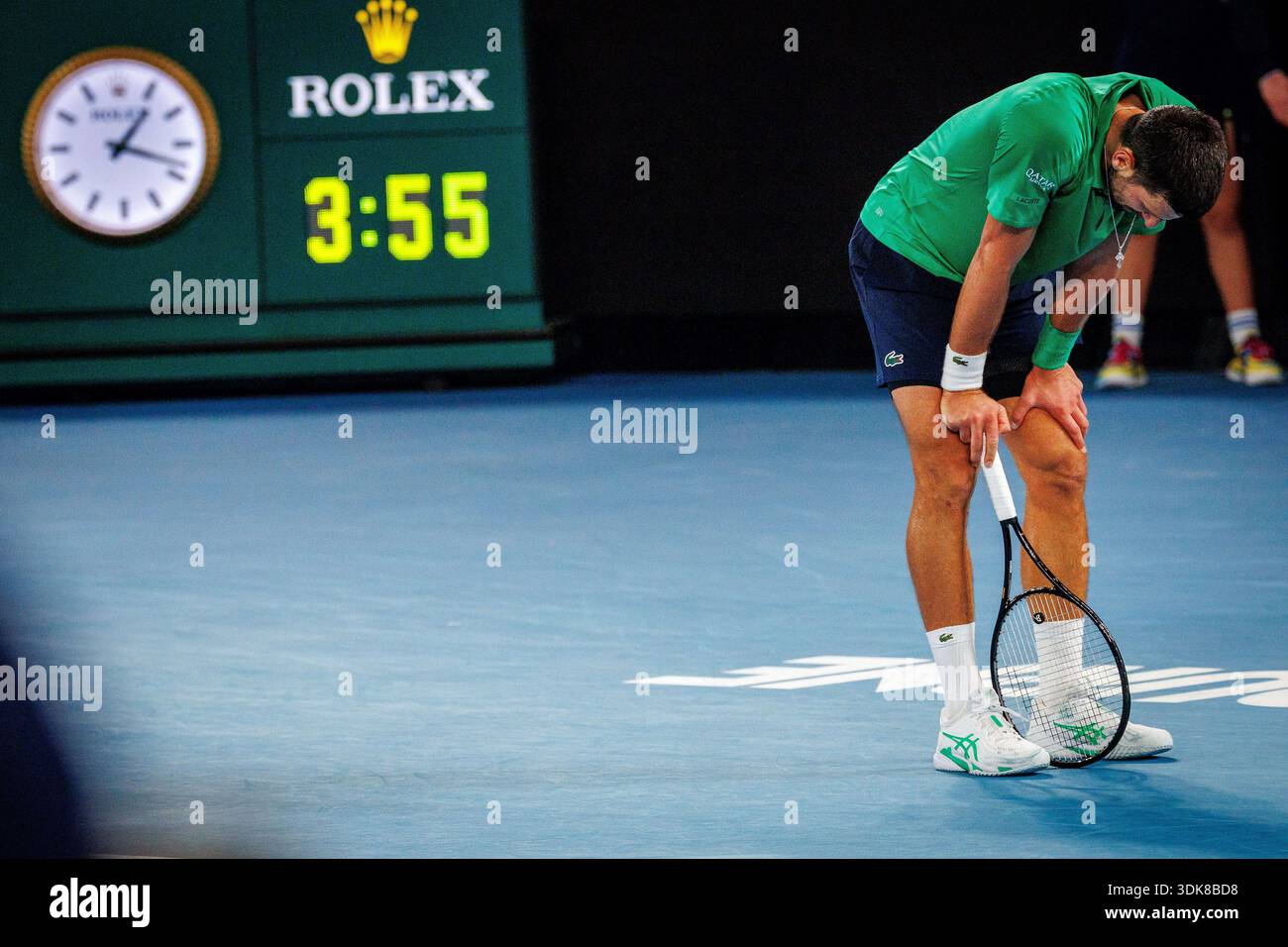 Serbia’s Novak Djokovic during a Men’s Singles Semi Final match against ...