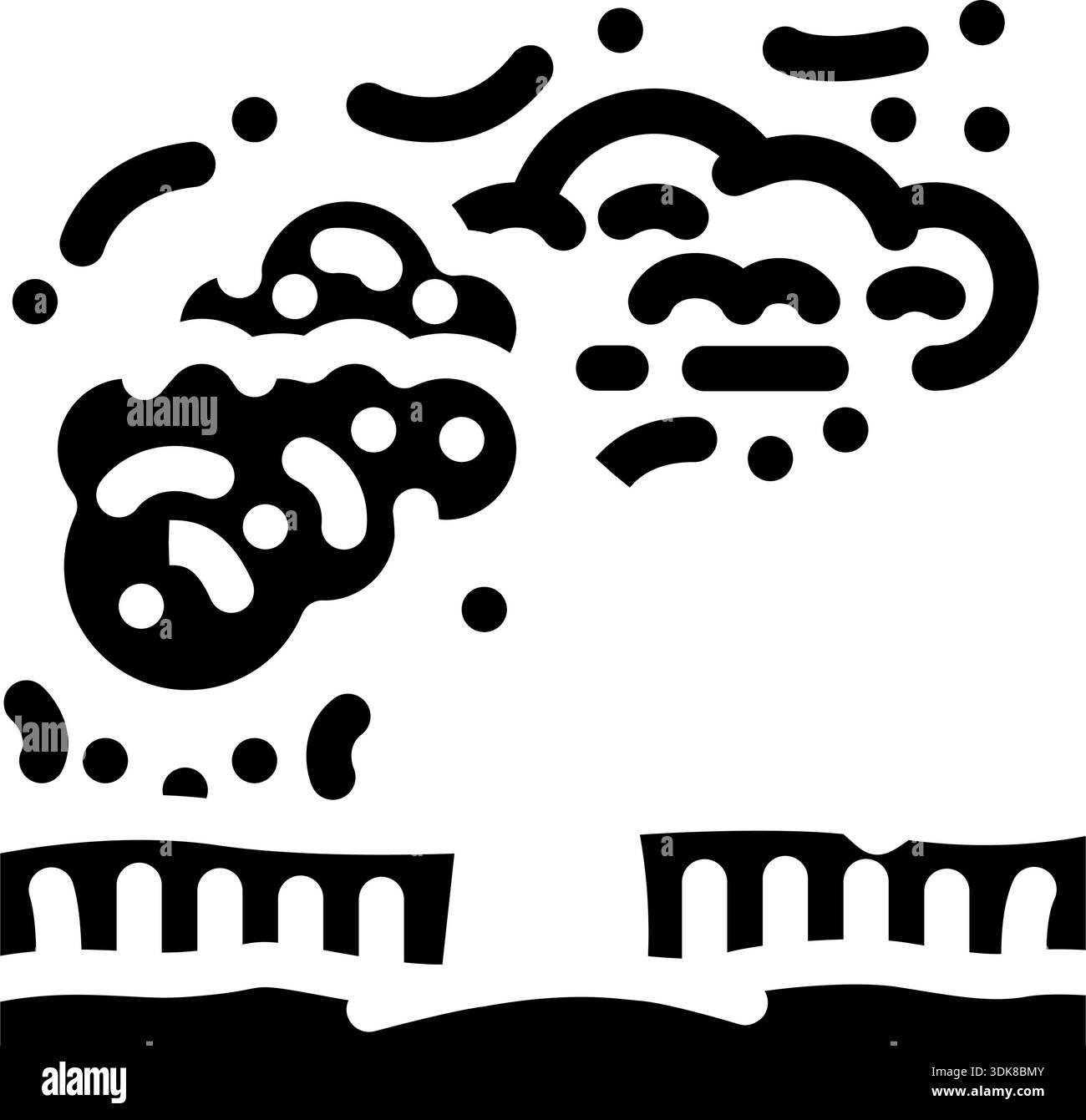 Pollutant pollution black smoke Stock Vector Images - Alamy