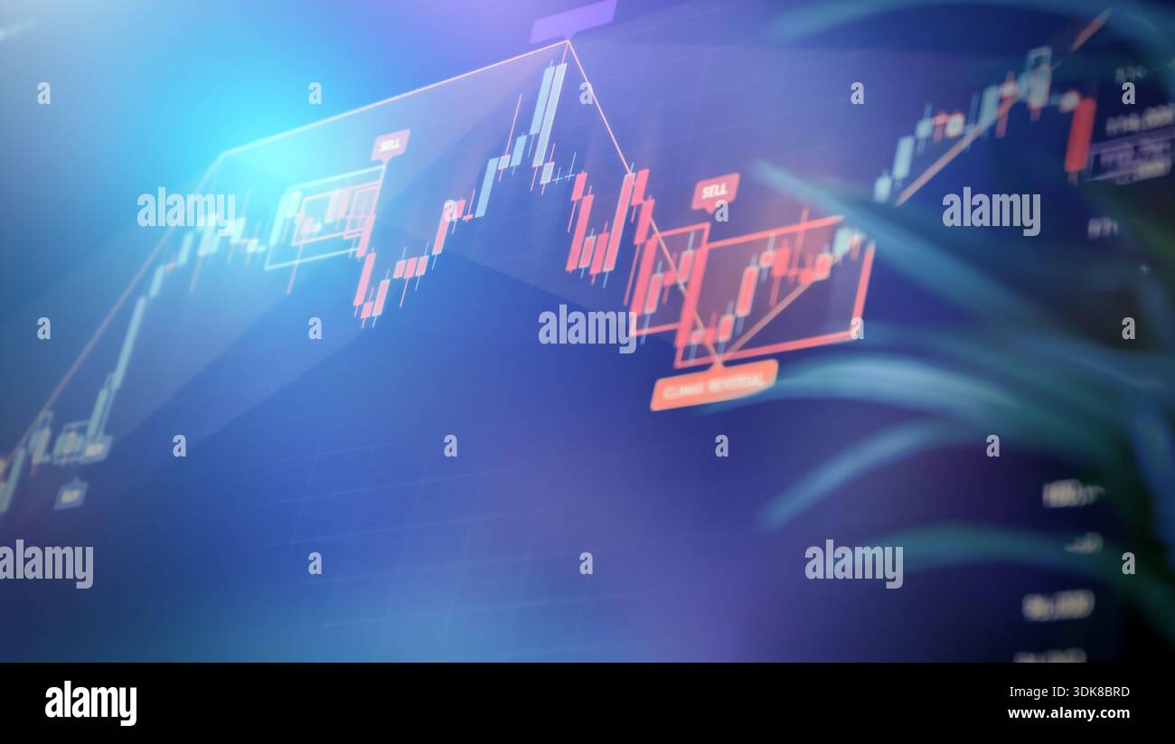 Financial trading chart price points hi-res stock photography and ...