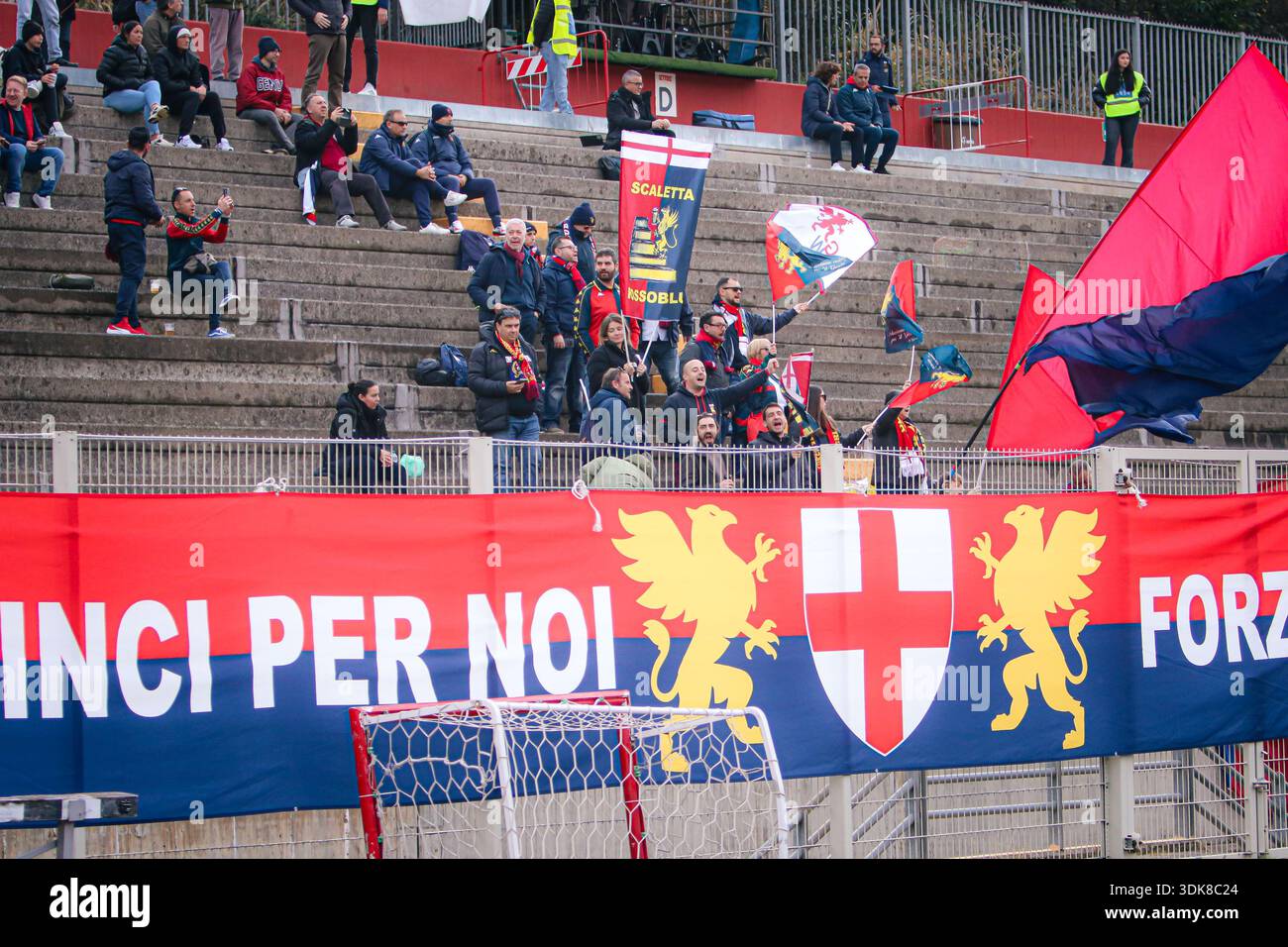 Genova, Italy, December 14th 2025: Genoa Supporters in the Serie A ...