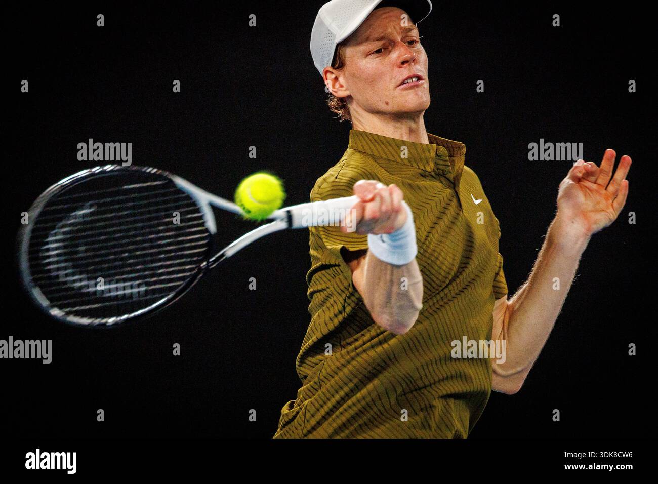Italy’s Jannik Sinner during the Men’s Singles Semi Final match against ...