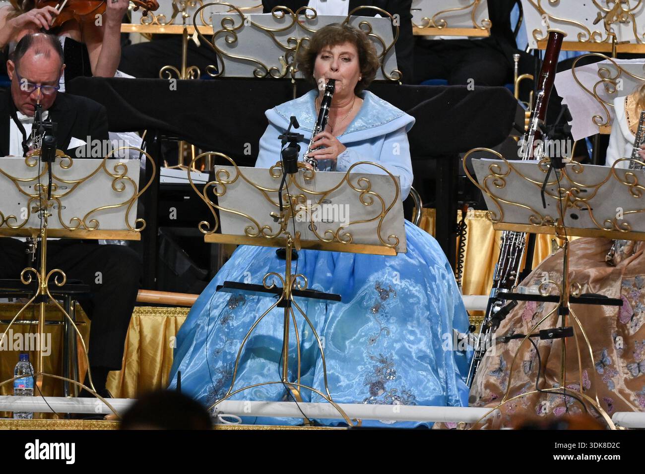 Musicians performs with his Johann Strauss Orchestra of André Rieu ...