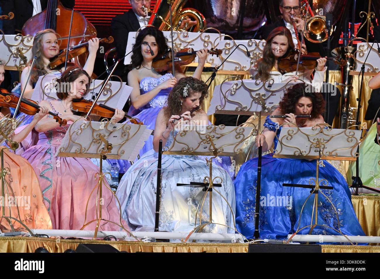 Musicians performs with his Johann Strauss Orchestra of André Rieu ...