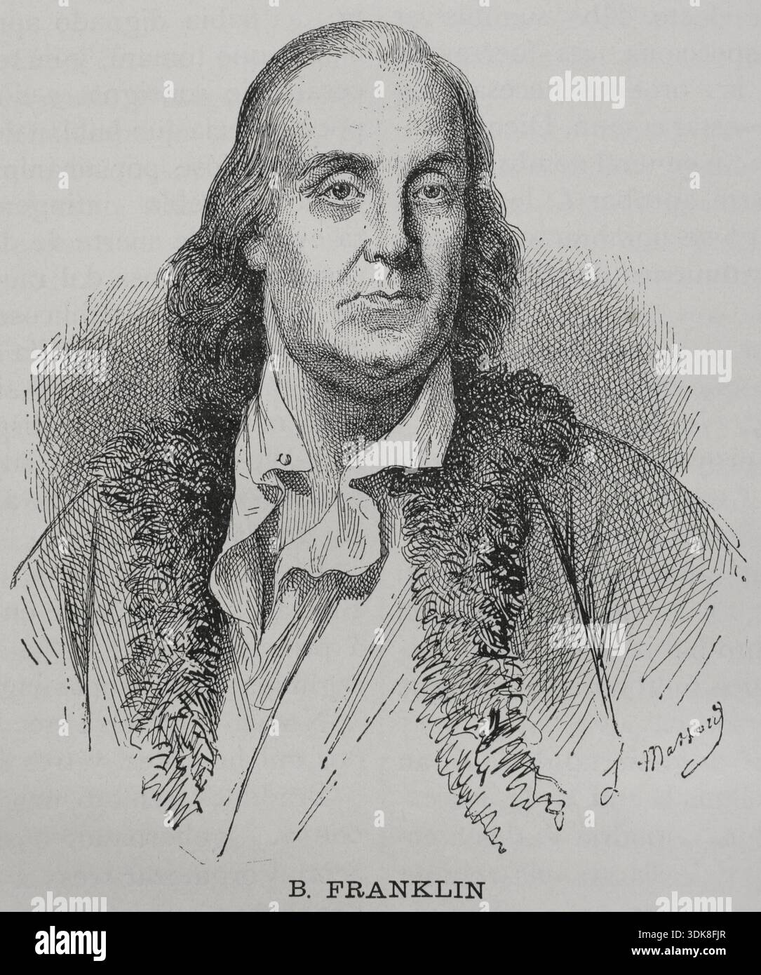 Benjamin Franklin (1706-1790). American scientist, inventor and ...