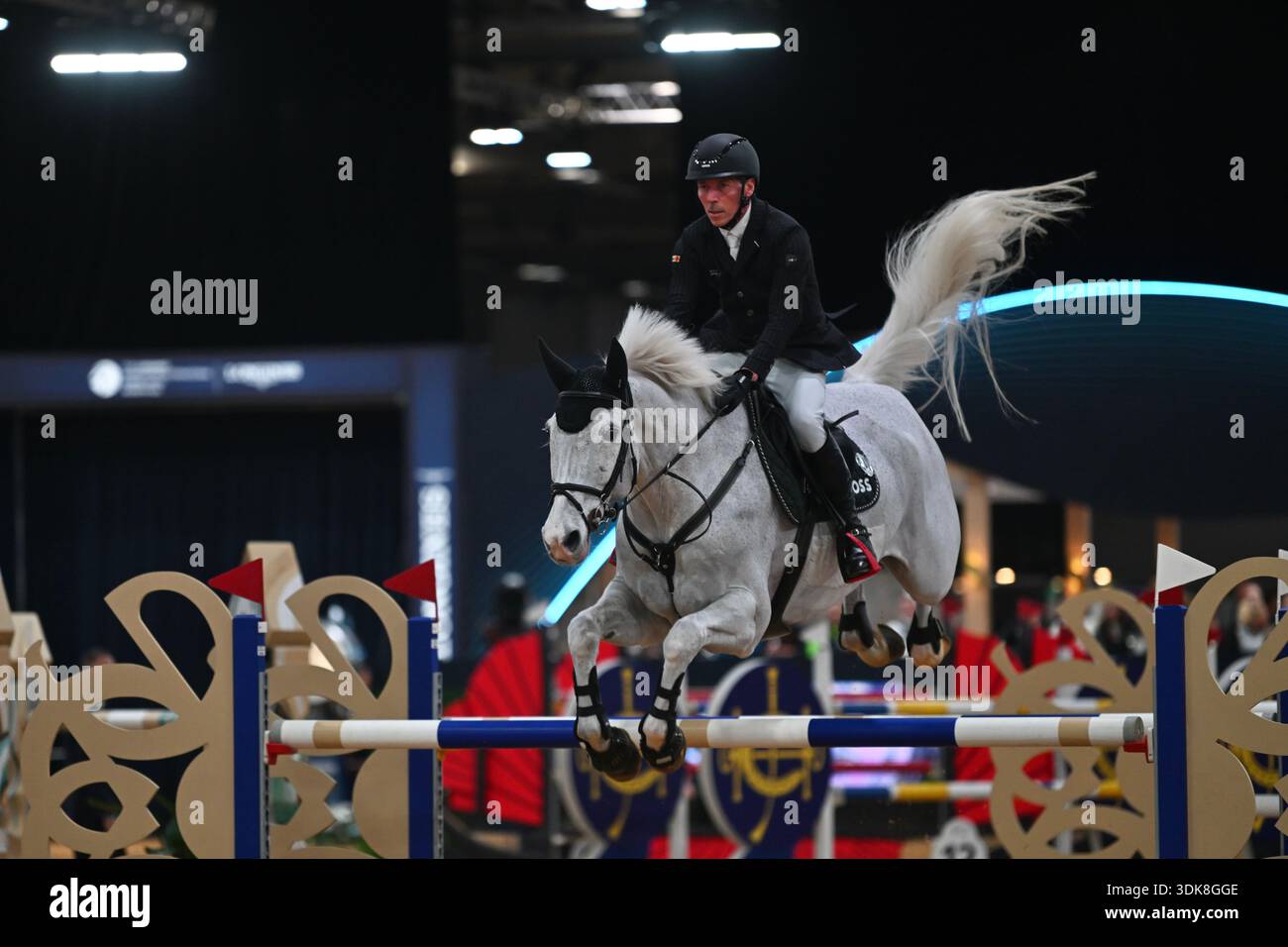 Hans-Dieter Dreher, a German athlete won the five-star show jumping ...