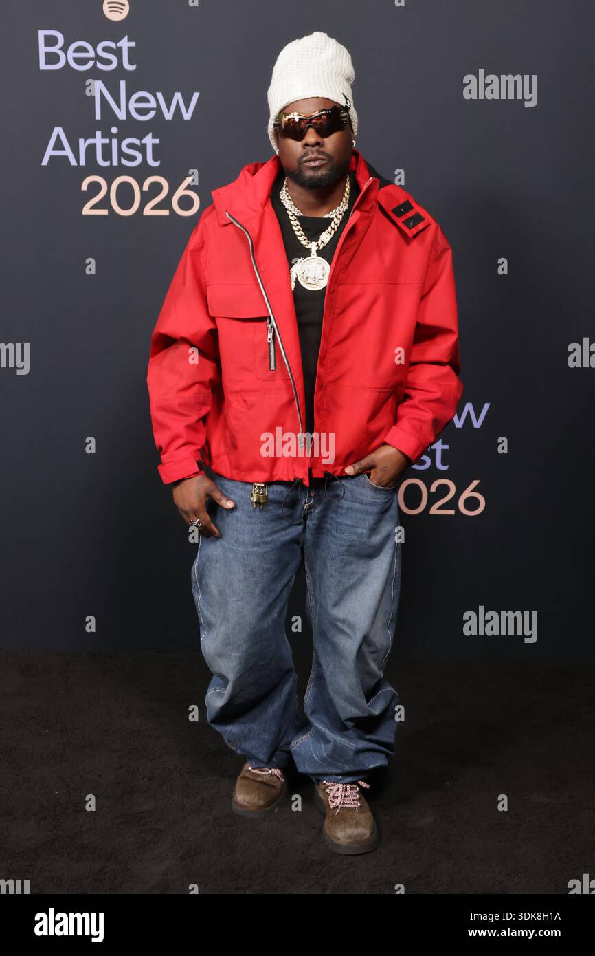 Wale attends Spotify's 2026 Best New Artist Party at The Lot at Formosa ...