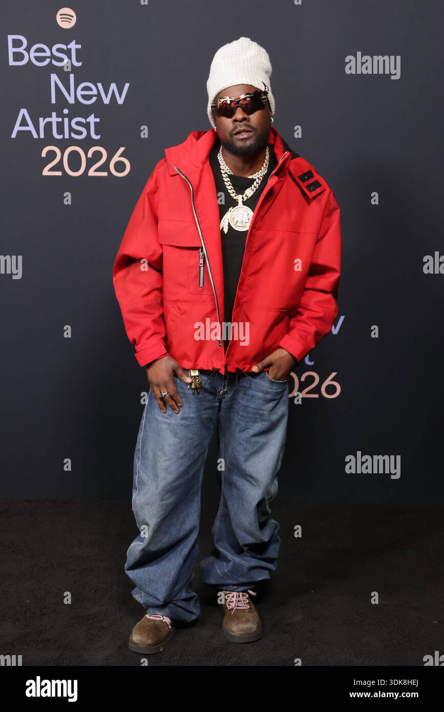 Wale attends Spotify's 2026 Best New Artist Party at The Lot at Formosa ...
