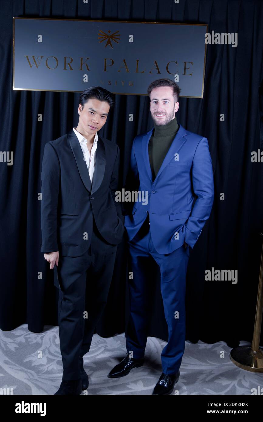 Paris, France. 29th Jan, 2026. Jeremy Bellet and a guest attend the ...