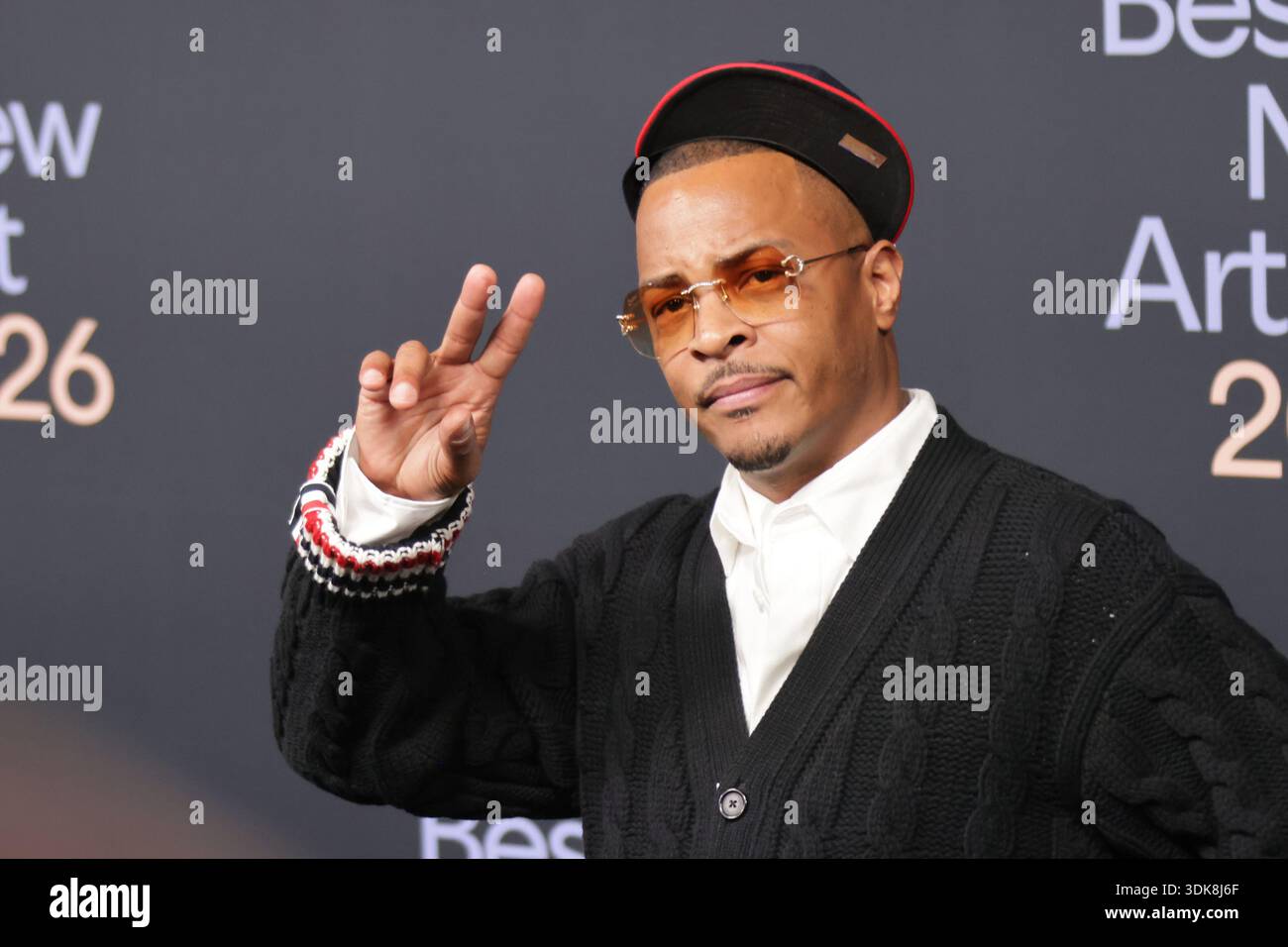 T.I. Harris attends Spotify's 2026 Best New Artist Party at The Lot at ...