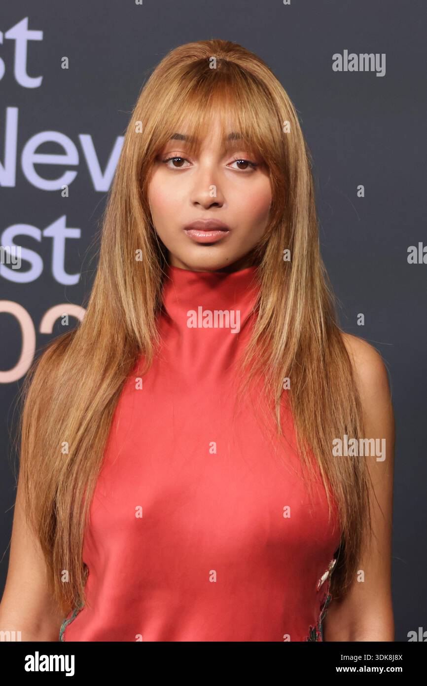 PinkPatheress attends Spotify's 2026 Best New Artist Party at The Lot ...