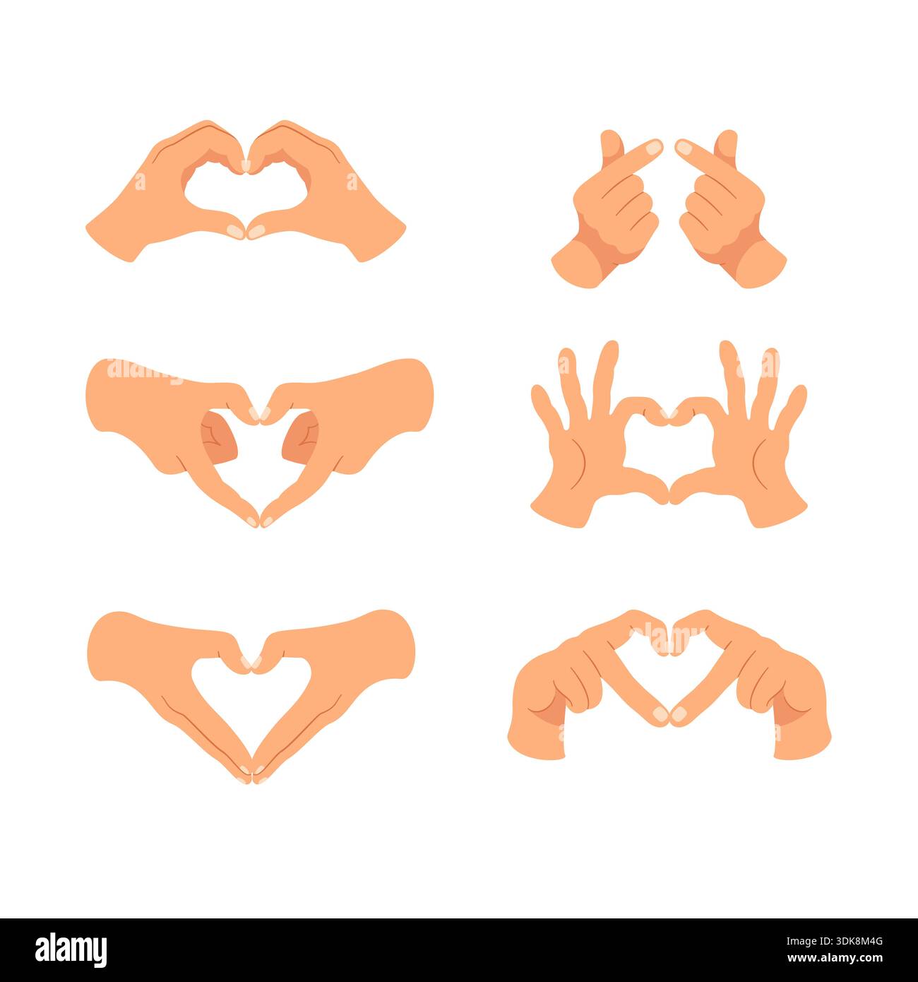 Hands gestures set vector Stock Vector Images - Alamy